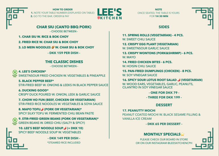 Home - Lee's Kitchen